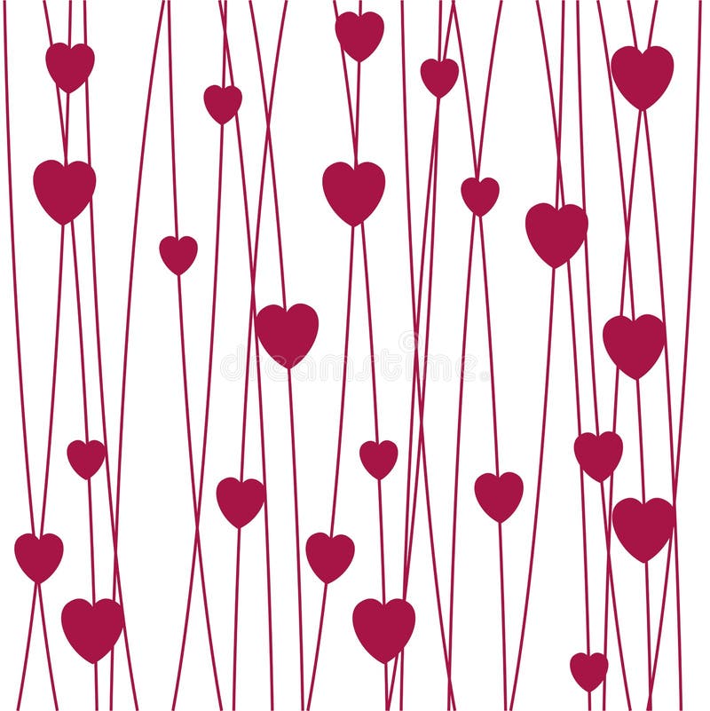 Heart seamless pattern stock vector. Illustration of pink - 64840513