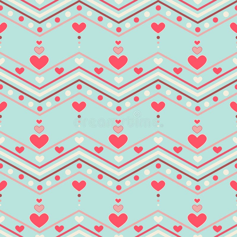 Heart seamless pattern stock vector. Illustration of repeat - 53359935