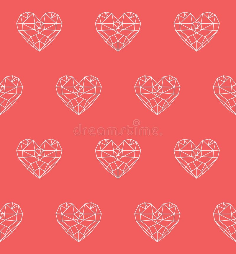 Heart seamless pattern stock vector. Illustration of design - 55947667