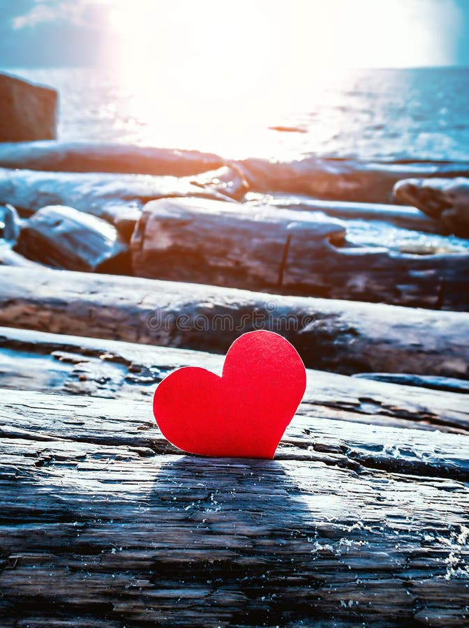 Heart on the Seashore stock image. Image of holiday - 309077481