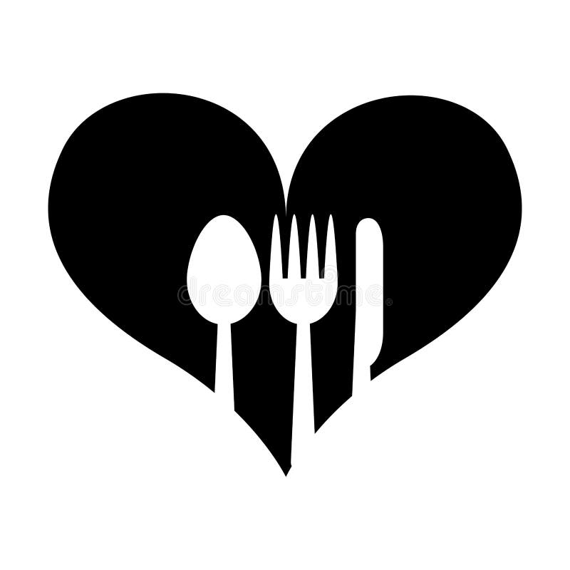Cutlery Heart Stock Illustrations – 980 Cutlery Heart Stock ...