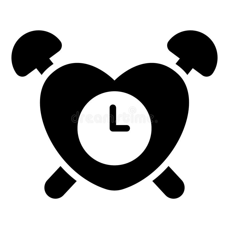 Heart Shape Alarm Clock Stock Illustrations – 1,137 Heart Shape Alarm ...