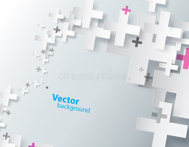 Heart Shape Background Created with Plus Sign. Stock Vector ...