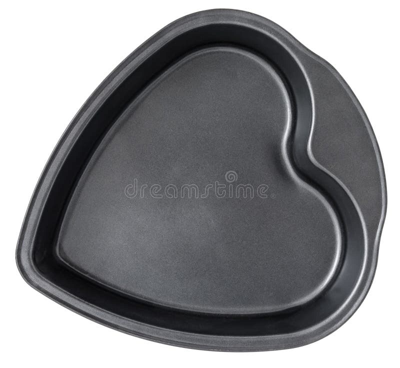 Heart Shape for Baking in the Oven / Top View Stock Photo - Image of ...
