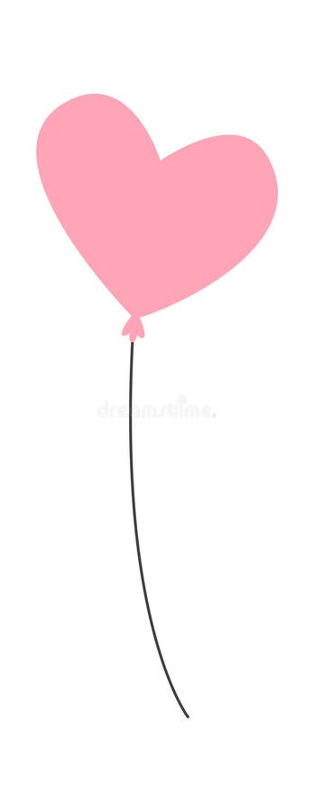 Heart Shape Balloon stock vector. Illustration of decoration - 274044206