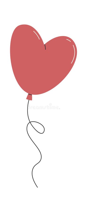 Heart Shape Balloon stock vector. Illustration of balloon - 275427077