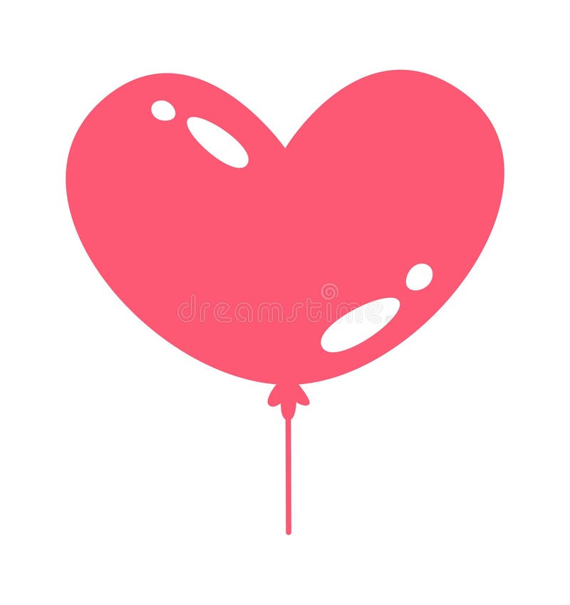 Heart Shape Balloon stock vector. Illustration of gift - 278197079