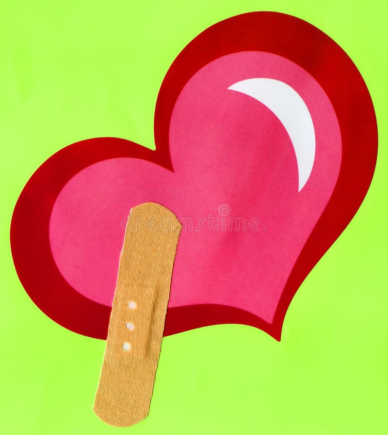 Heart Shape and Band-Aid stock image. Image of ornate - 37247315