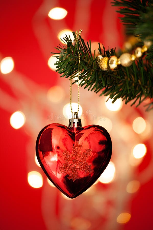 Christmas Heart Card - Stock Photo Stock Image - Image of heart ...