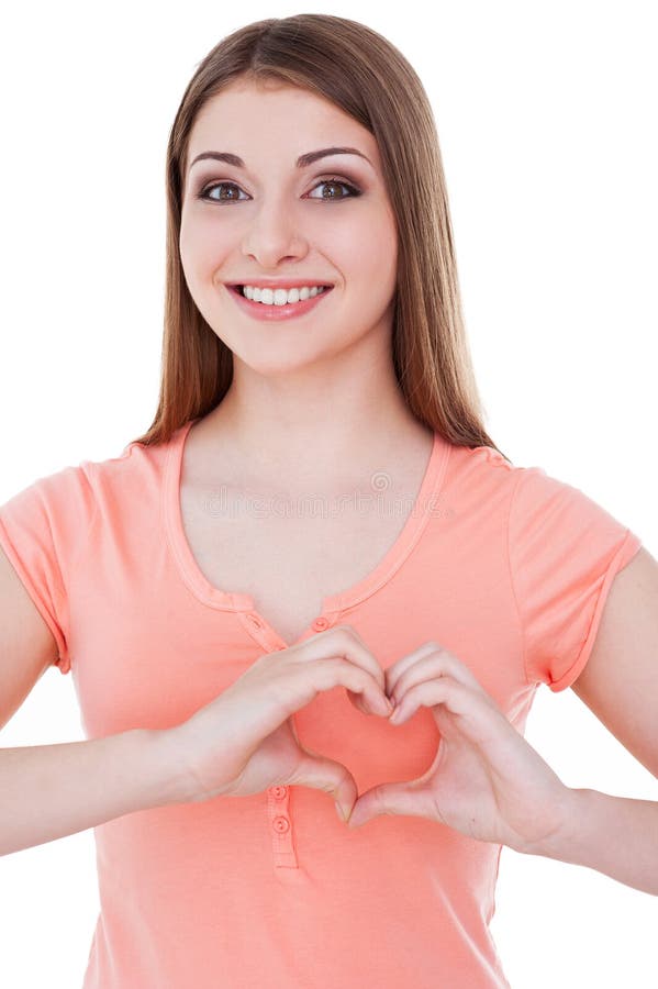 Heart shape. stock photo. Image of caucasian, hair, hand - 41073170
