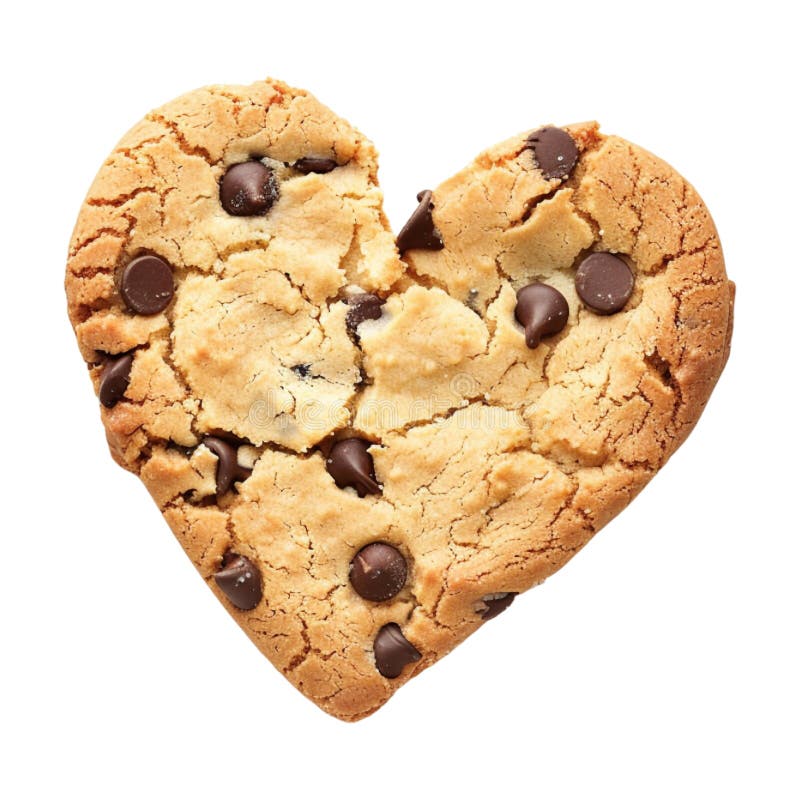 Heart Shape Biscuit on Transparent Background - Ai Generated Stock ...