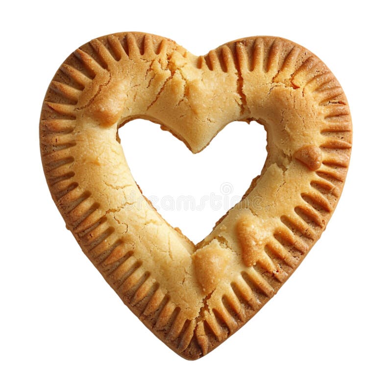 Heart Shape Biscuit on Transparent Background - Ai Generated Stock ...