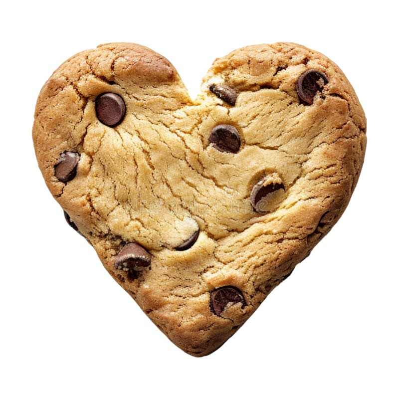 Heart Shape Biscuit on Transparent Background - Ai Generated Stock ...