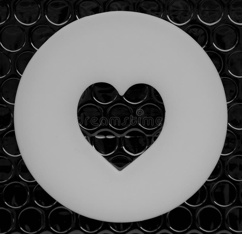 A Heart Shape and Black and Grey Stock Illustration - Illustration of ...
