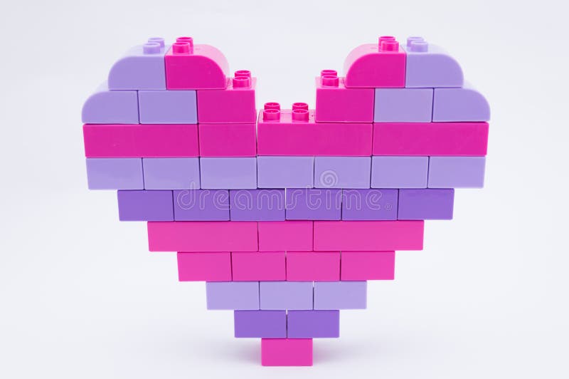 Heart Shape Blocks stock image. Image of background, love - 39920653