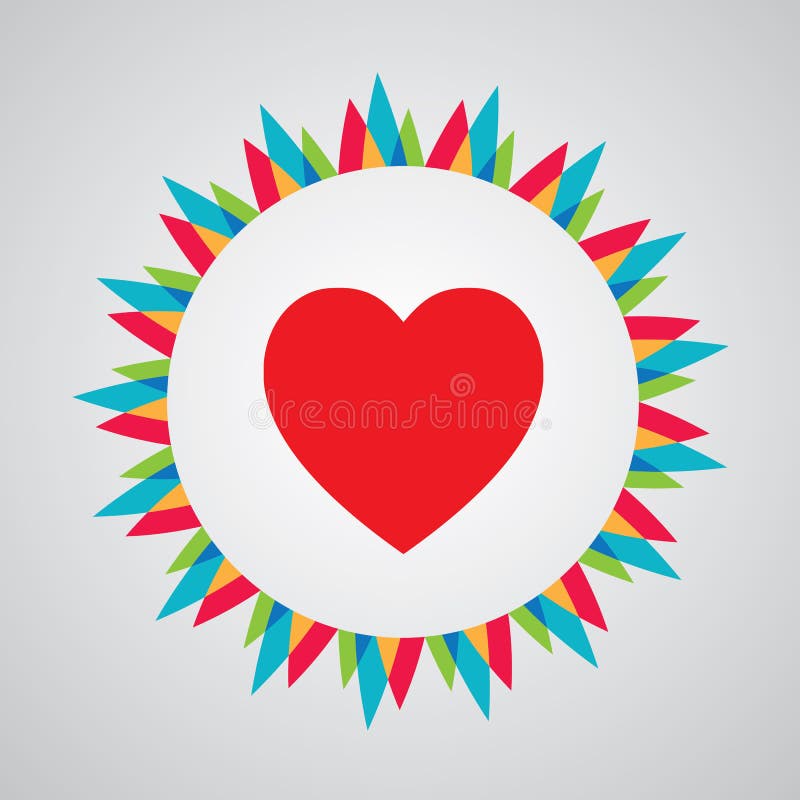 Heart shape card design stock vector. Illustration of message - 51195468