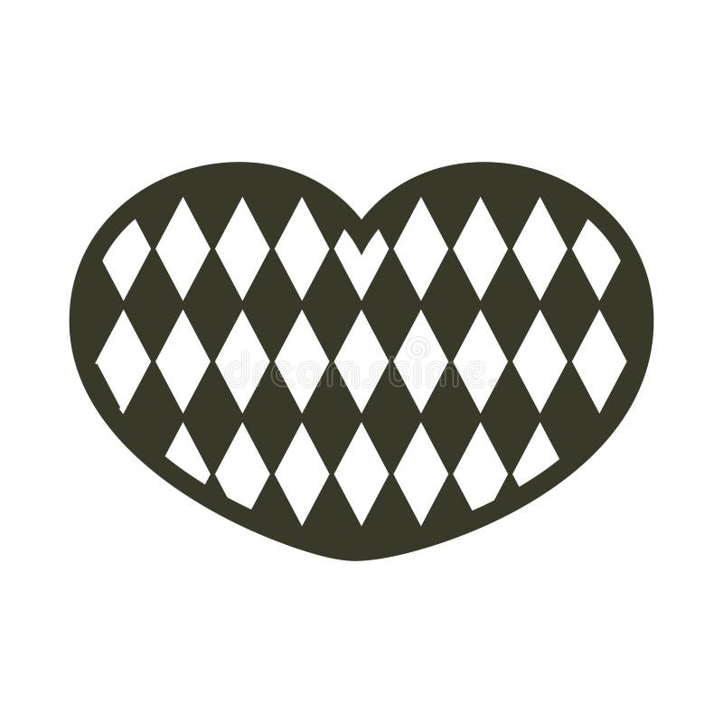 Checkered Heart Pattern stock vector. Illustration of love - 16997300