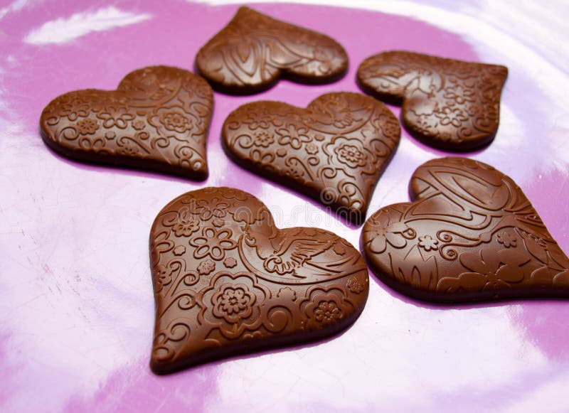 Heart-shape chocolate stock image. Image of valentine - 45357429