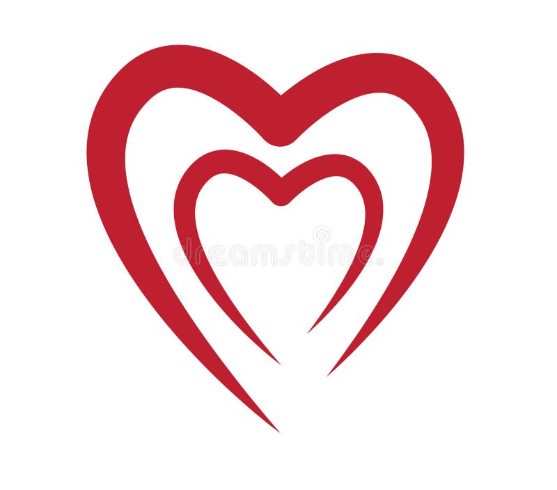 Heart Shape Concept Design stock vector. Illustration of happy - 77597549