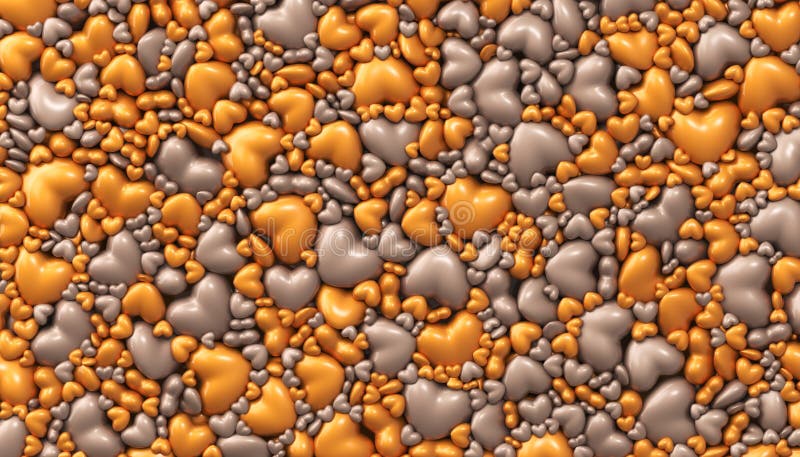 Heart Shape Cutouts on the Table Stock Illustration - Illustration of ...