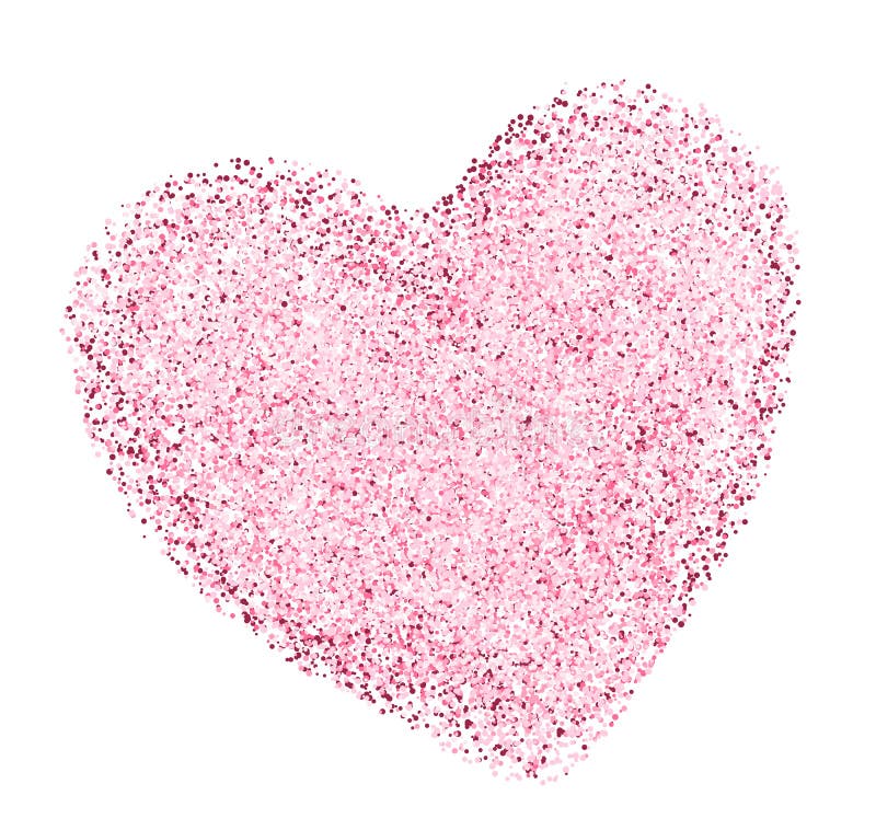 Heart Shape with Decorative Texture Stock Vector - Illustration of ...