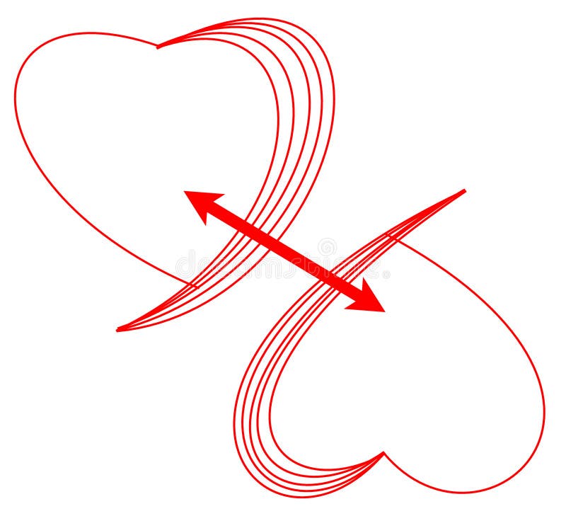 Heart Shape Elements Type Logo for Branding Stock Vector - Illustration ...