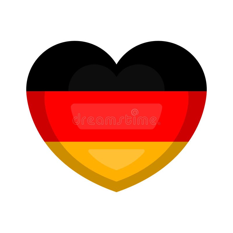 Germany Flag Heart Shape Stock Illustrations – 433 Germany Flag Heart ...