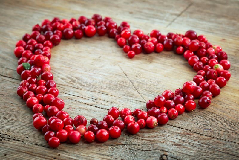 Heart Shape of Fresh Berries Stock Photo - Image of heart, holiday ...