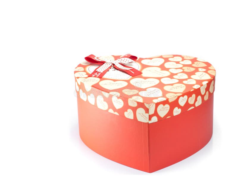 Heart shape gift paper box stock photo. Image of abstract - 58907842