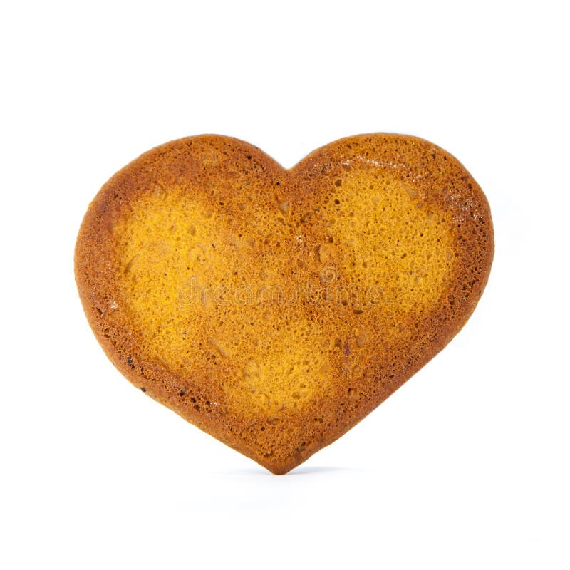 Heart Shape Iced Ginger Cookies Stock Photo - Image of sweet, heart ...