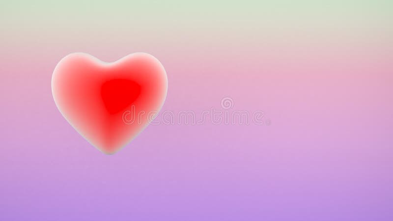Heart Shape on a Gradient Background Stock Illustration - Illustration ...