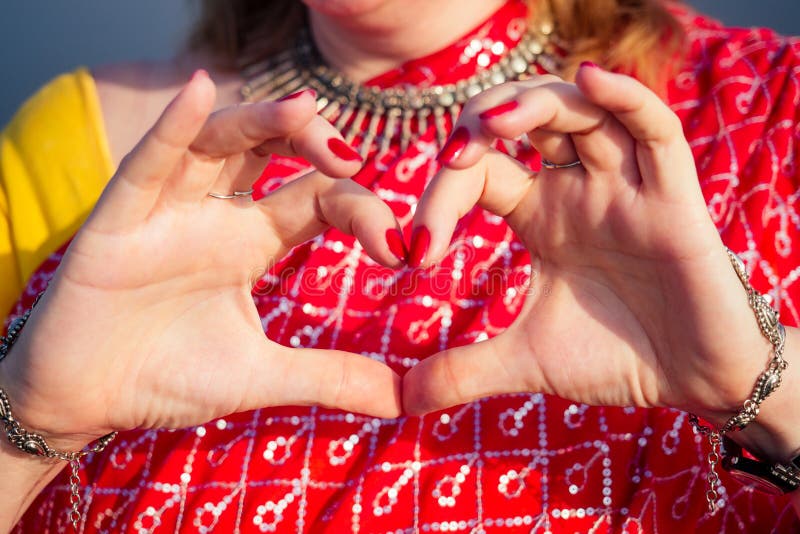 Heart Shape with Hands on Sunset Goa India Stock Image - Image of life ...