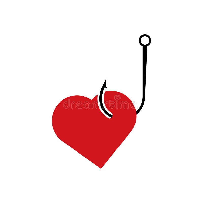 Heart Shape with Hook Design Representing Love and Connection in ...