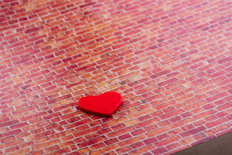 Heart Shape Icon on a Brick Wall Stock Photo - Image of darling ...