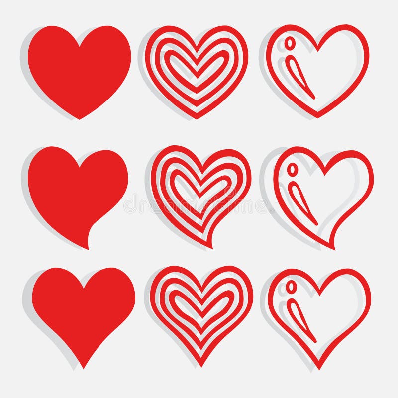 Heart Shape stock vector. Illustration of graphic, icon - 83846211