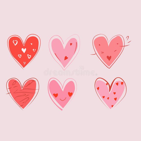 Heart Shape Icons stock vector. Illustration of vector - 375716551