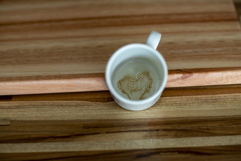 Heart Shape Inside a Cup of Coffee. a Cup of Coffee with Heart Inside ...
