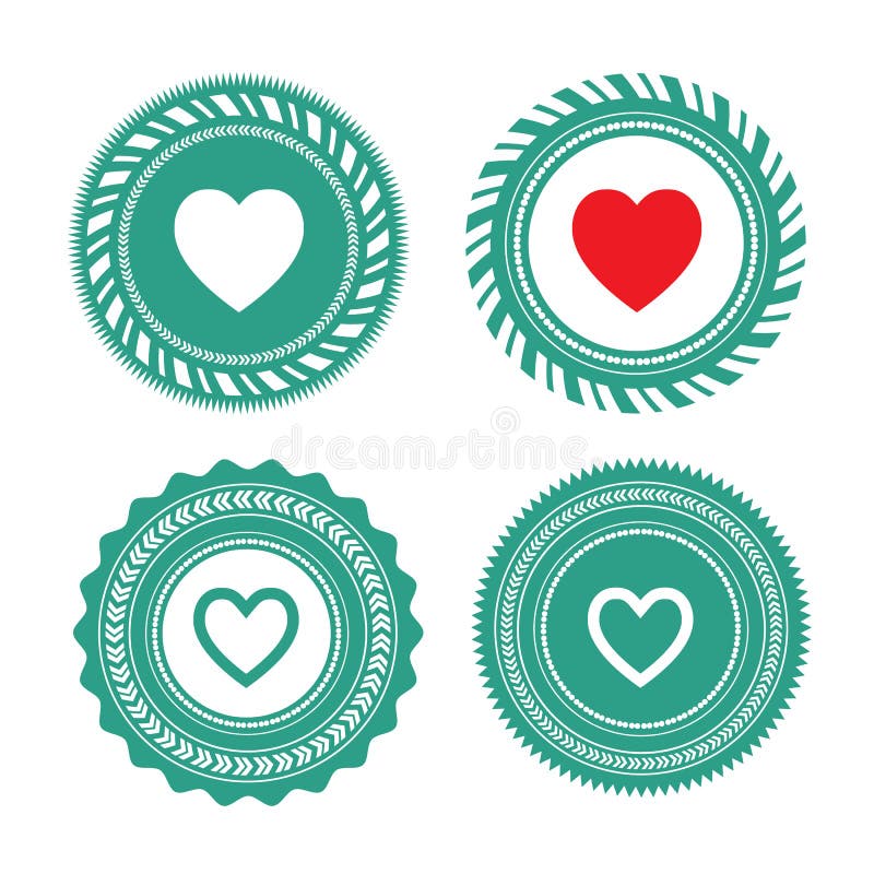 Heart shape label design stock vector. Illustration of love - 89770647
