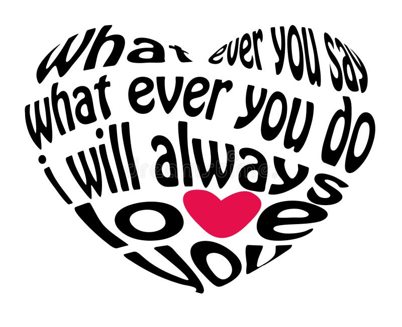 Heart shape from letters stock vector. Illustration of element - 12587613