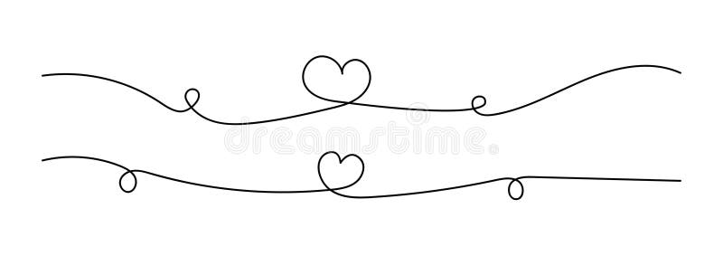 Heart Shape Line, Heart Doodle Art Outline, Scribble Heart Line Hand ...