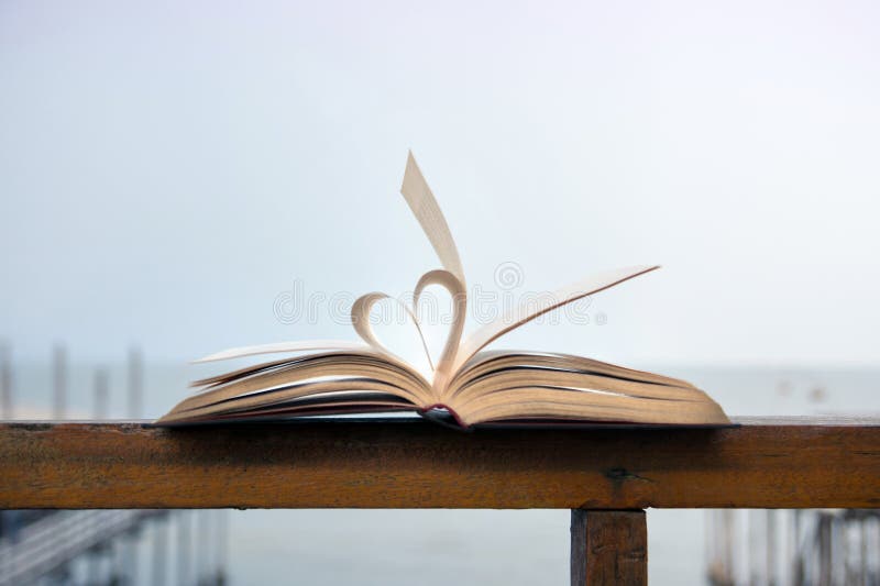 Heart Shape Made of Open Book Pages Stock Image - Image of pages, paper ...