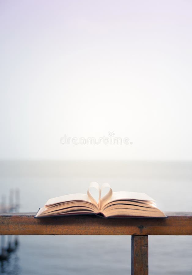 Heart Shape Made of Open Book Pages Stock Photo - Image of text, books ...
