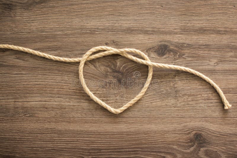 Heart shape made of rope stock image. Image of blue - 108939923