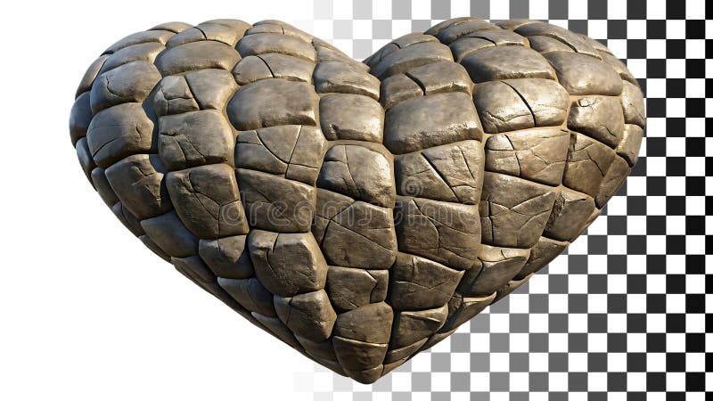 Heart Shape Made of Rough, Interlocking Grey Stones Solid Rock Texture ...