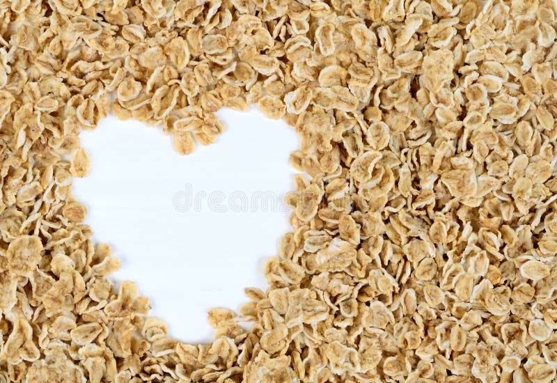Heart shape of oats heap stock image. Image of fibre - 70849457
