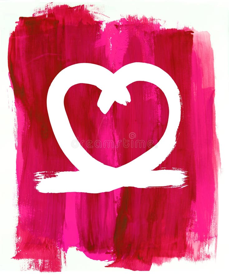 Heart Shape on a Painted Background Stock Photo - Image of texture ...