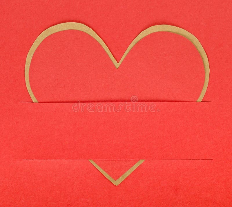 Heart shape paper stock photo. Image of blank, design - 28326090