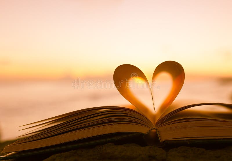 Red heart and the book stock photo. Image of heart, education - 64839342