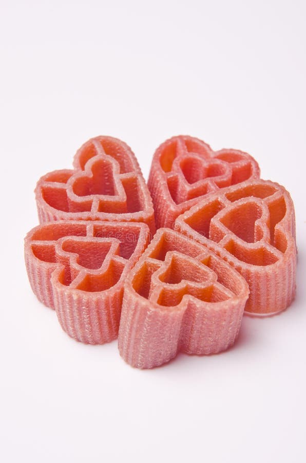 Heart shape pasta stock image. Image of vegetarian, italian - 29227515