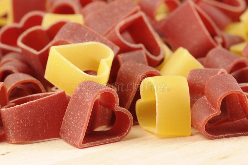 Heart shape pasta stock photo. Image of preparation, ingredient - 4159412